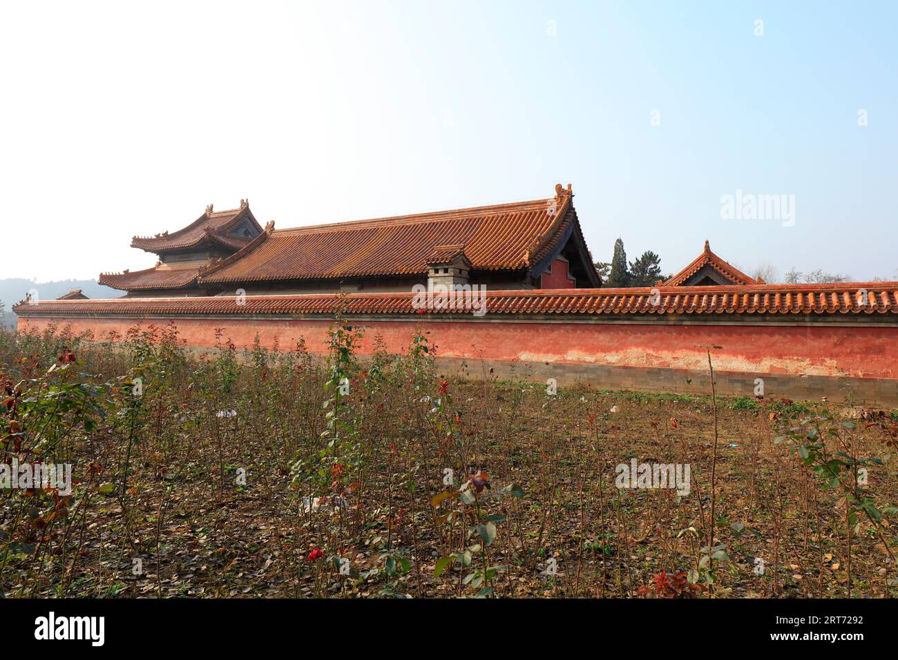 Ancient Chinese architectural landscape, Yi County, Hebei Province ...