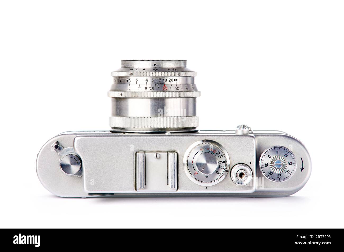 Moscow , RUSSIA - April 27, 2020: Old retro soviet rangefinder vintage ...