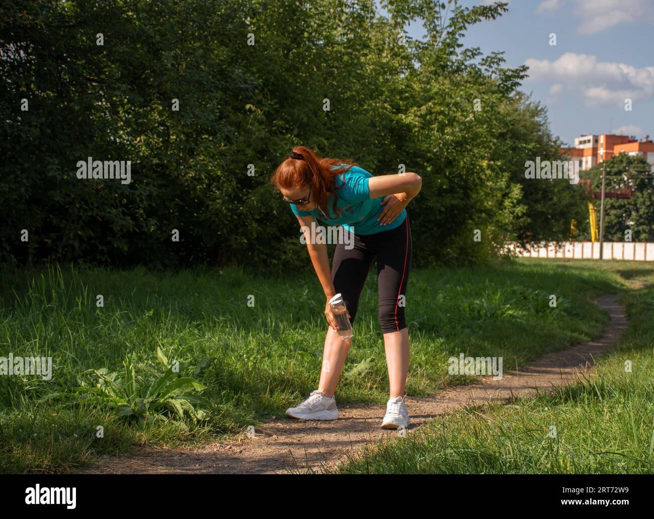Woman with long hair running hi-res stock photography and images - Alamy