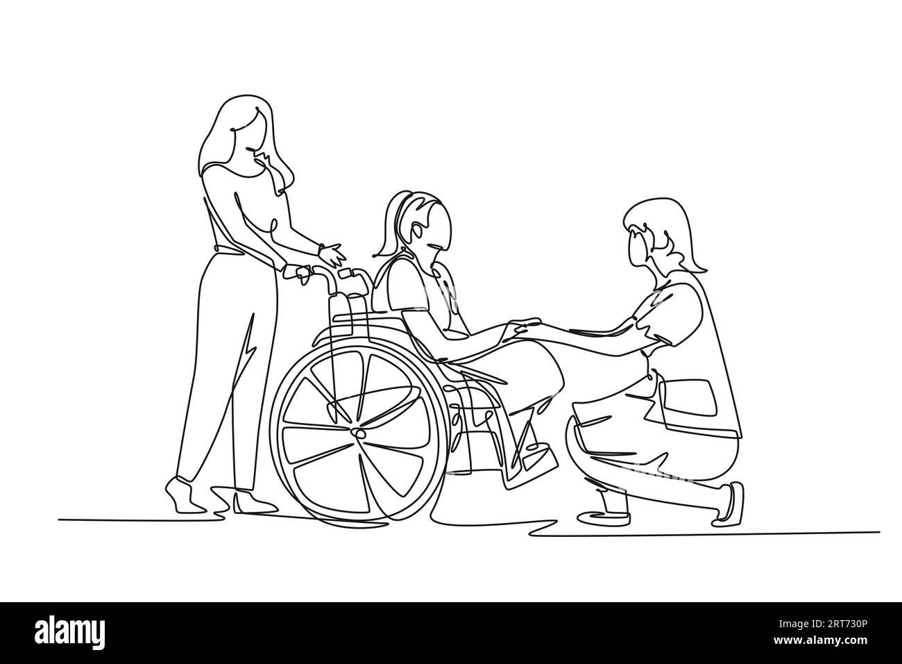 Young sick woman visiting Black and White Stock Photos & Images - Alamy