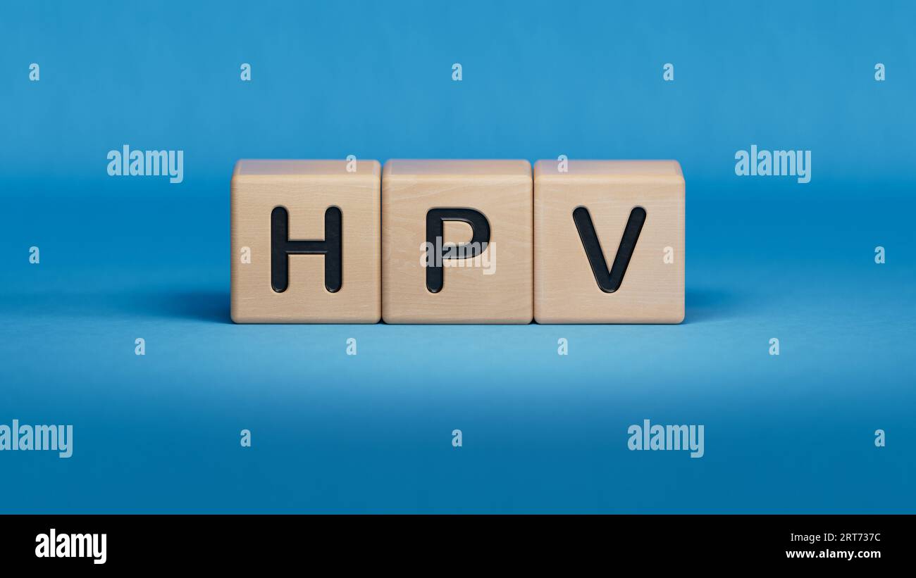 HPV. Cubes form the word HPV. The concept of HPV Human Papillomavirus ...