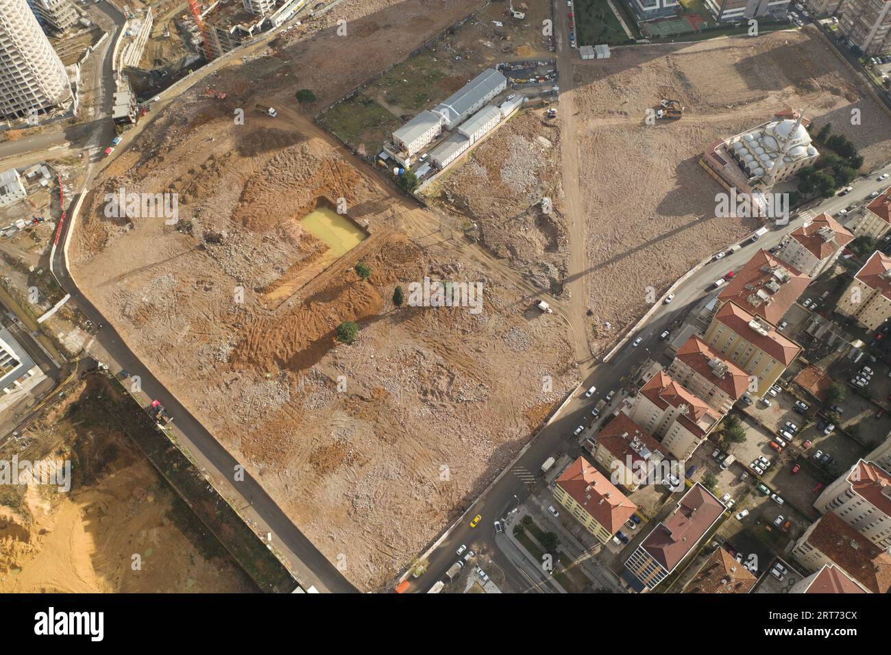 Aerial view of a construction site hi-res stock photography and images ...