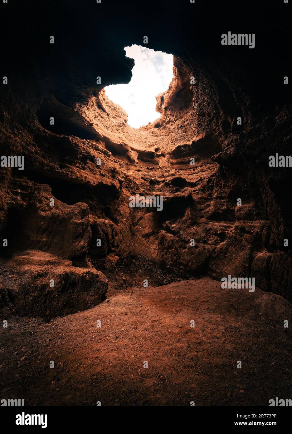 A view of the inside of Cave with beautiful natural sunlight from the ...