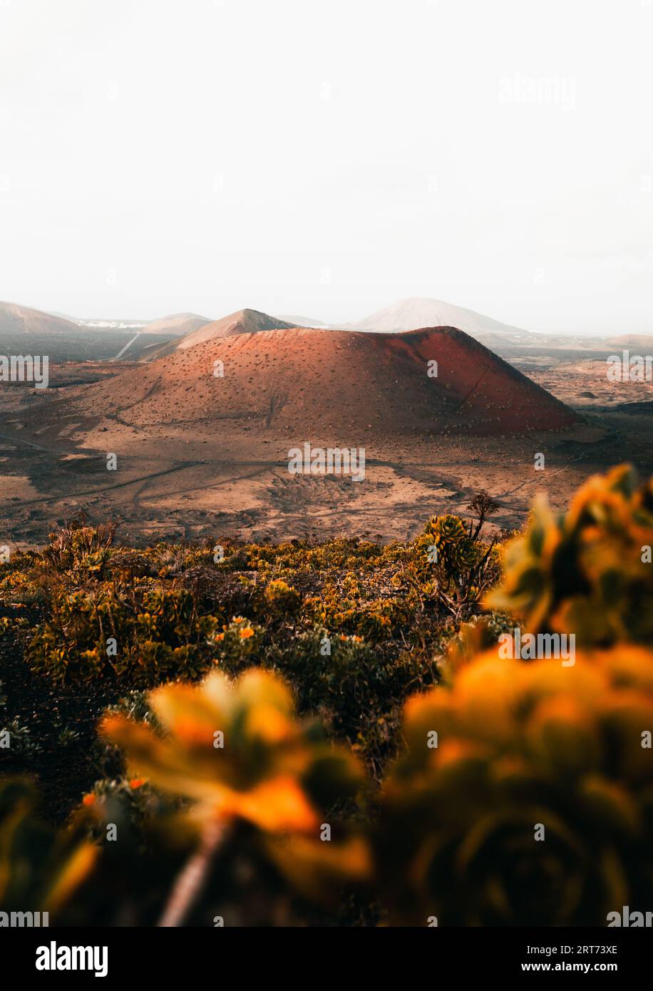 Vertical image of Montana Colorada in Lanzarote - Canary Islands on ...