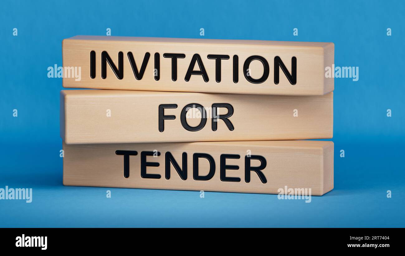 Invitation for tender symbol. Concept words 'Invitation for tender ...