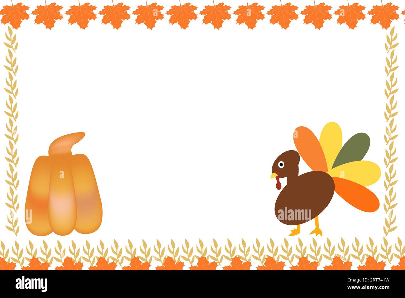 Thanksgiving Turkey Borders