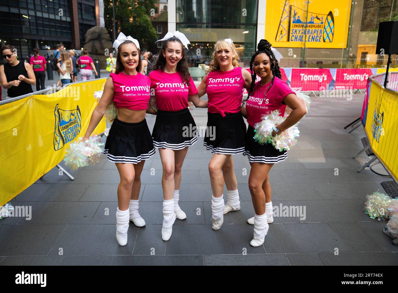 EDITORIAL USE ONLY London, UK. 09th Sep 2023. Cheerleaders at the ...