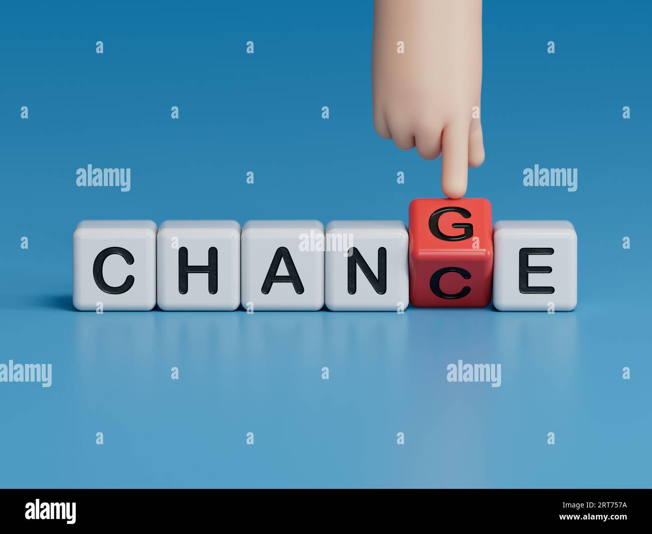 Changing word Change to Chance on wooden blocks concept for optimistic ...