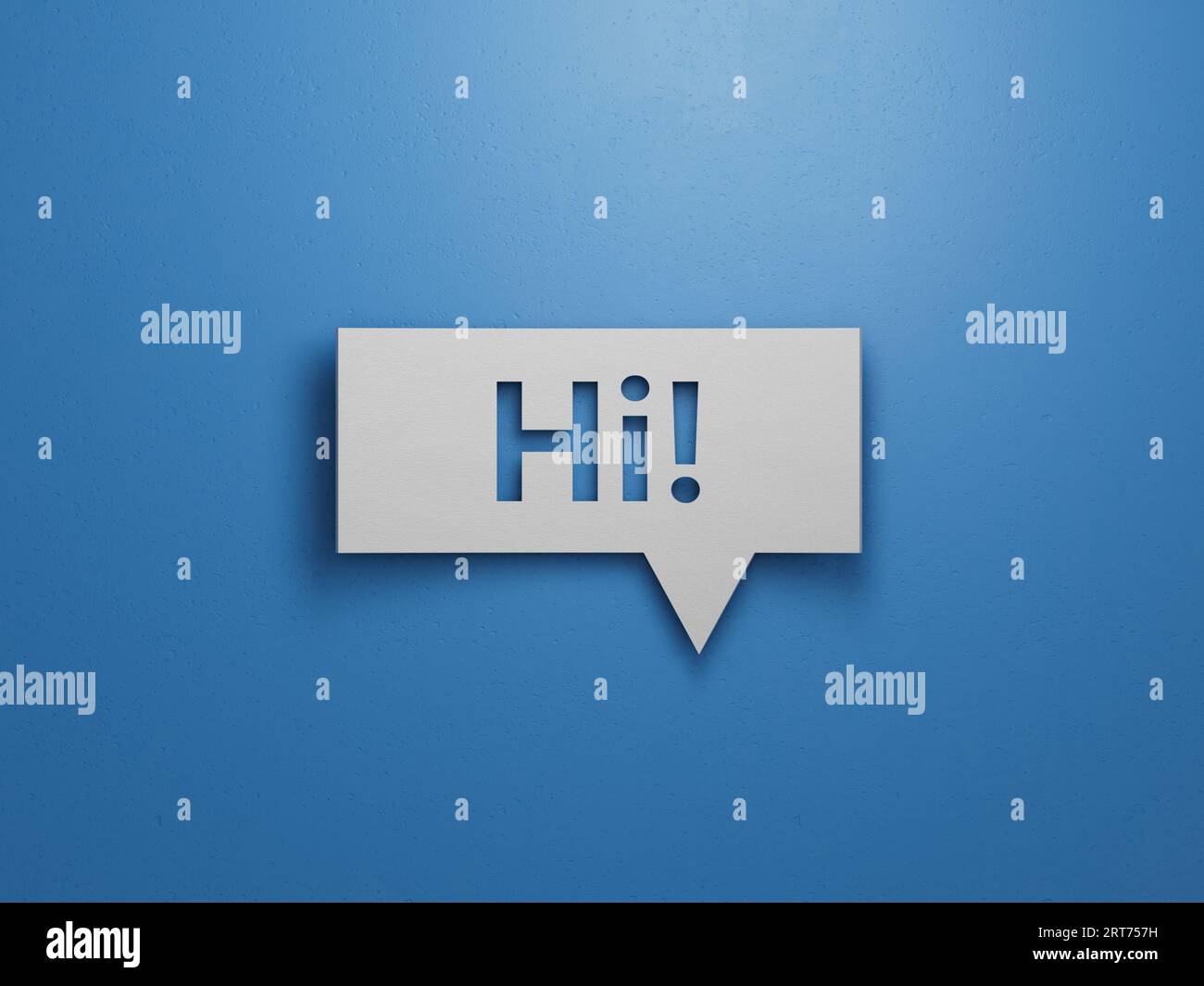 3d render hi hi-res stock photography and images - Alamy