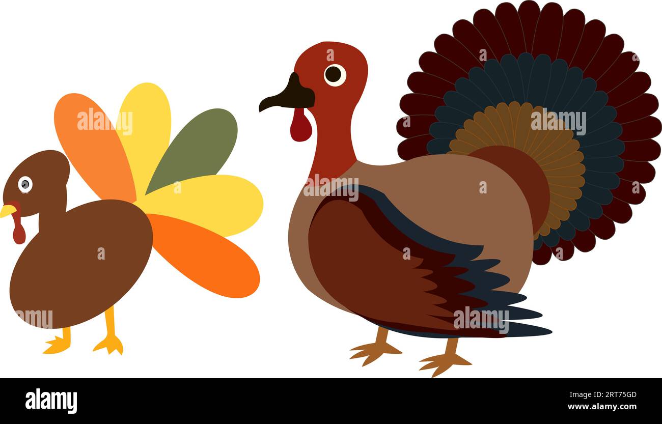 Eastern wild turkey hen Stock Vector Images - Alamy