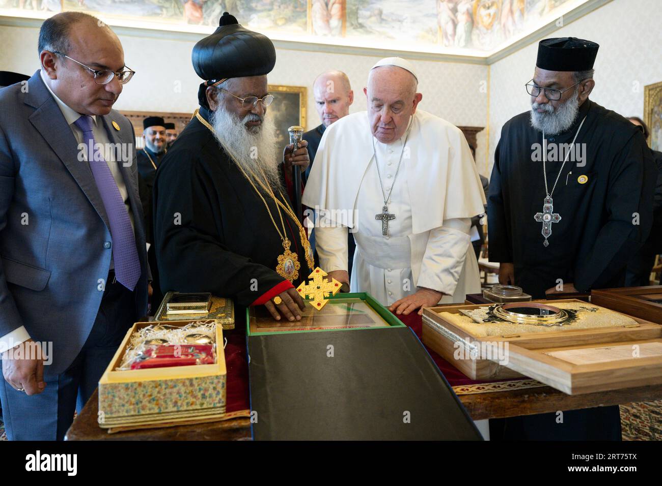 Vatican, Vatican. 11th Sep, 2023. . Pope Francis receives in private ...