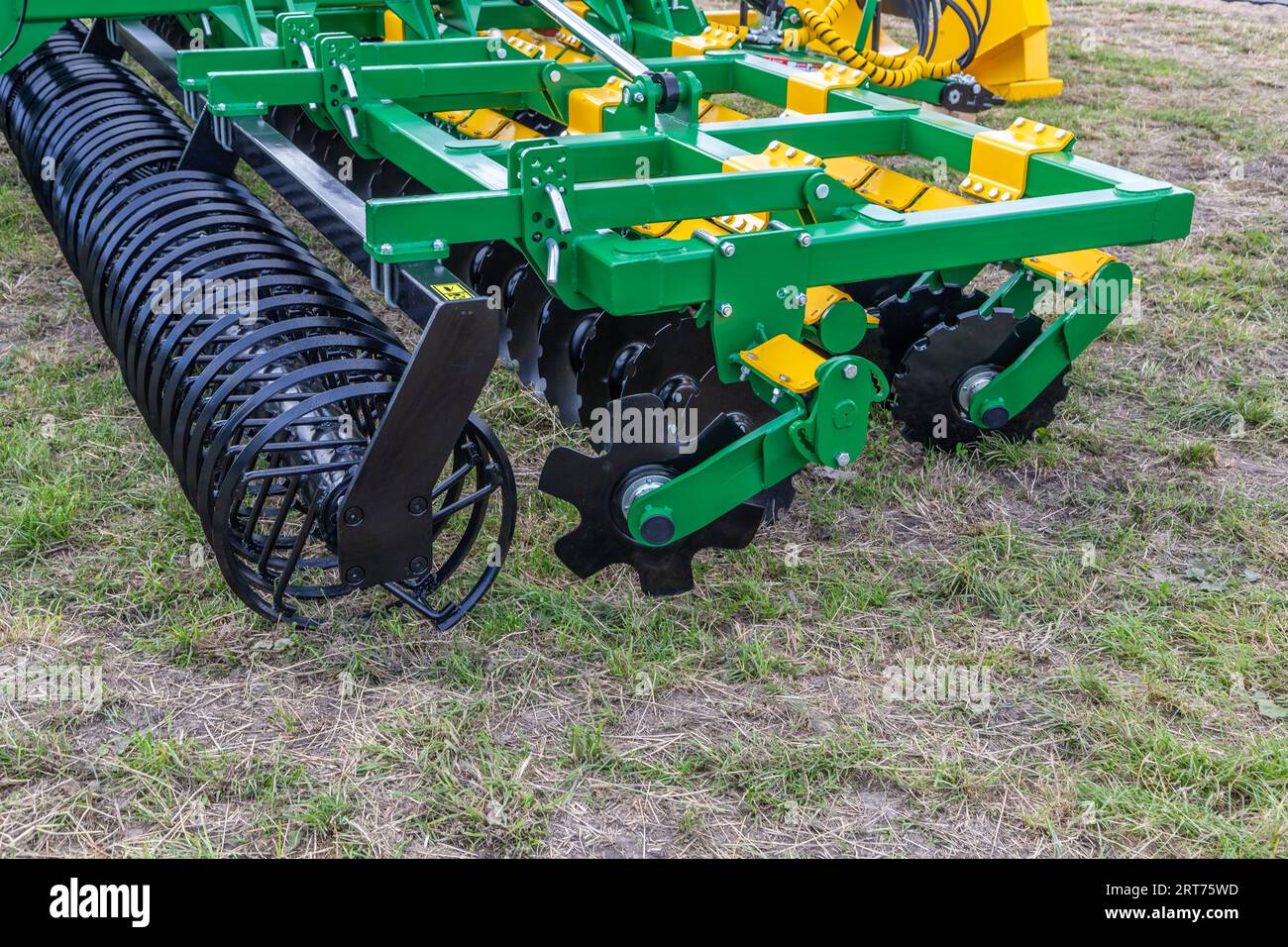 Russia, Leningrad Region - June, 2019: Working bodies of equipment for ...
