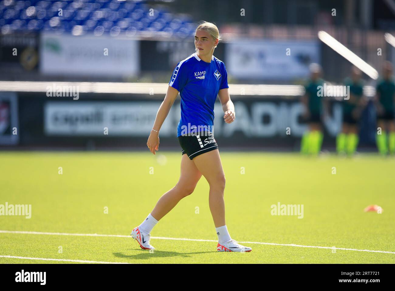 Koege, Denmark. 09th, September 2023. Cornelia Kramer (20) of HB Koege seen during the warm ...