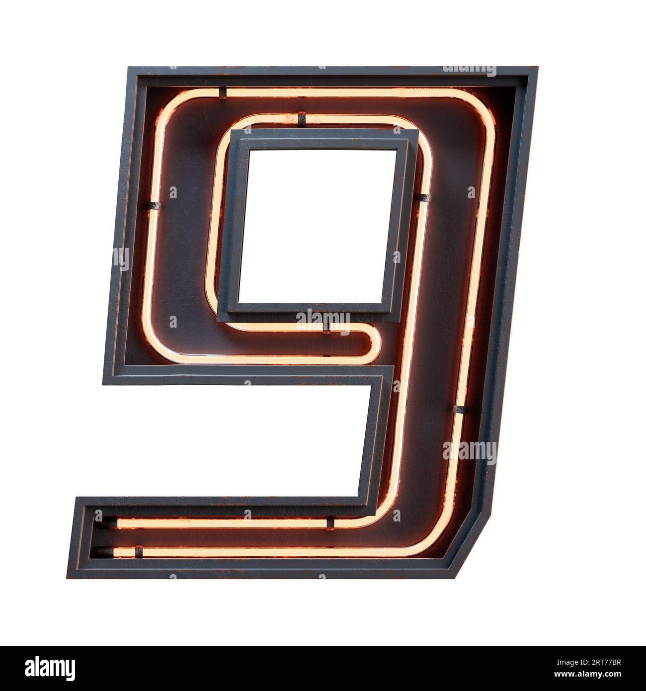 Zero realistic neon sign hi-res stock photography and images - Alamy