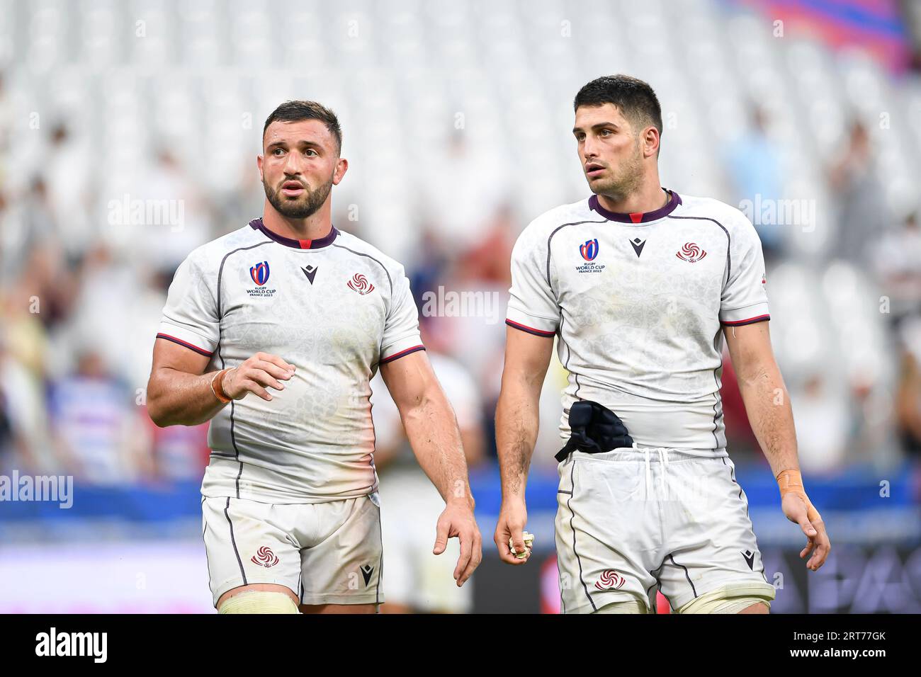 Beka Gorgadze and Tornike Jalagonia during the Rugby World Cup RWC 2023 ...