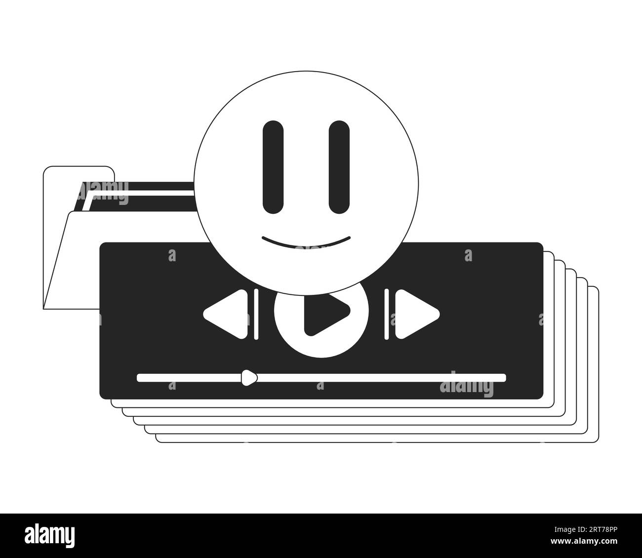 Vaporwave computer shortcuts flat monochrome isolated vector object ... Vaporwave computer shortcuts flat monochrome isolated vector object ...