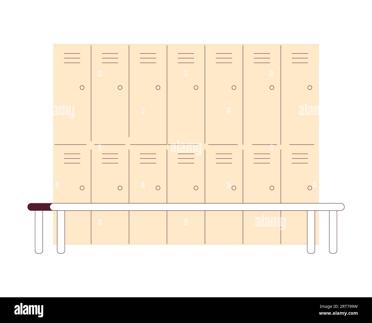 Interior locker room inside Cut Out Stock Images & Pictures - Alamy