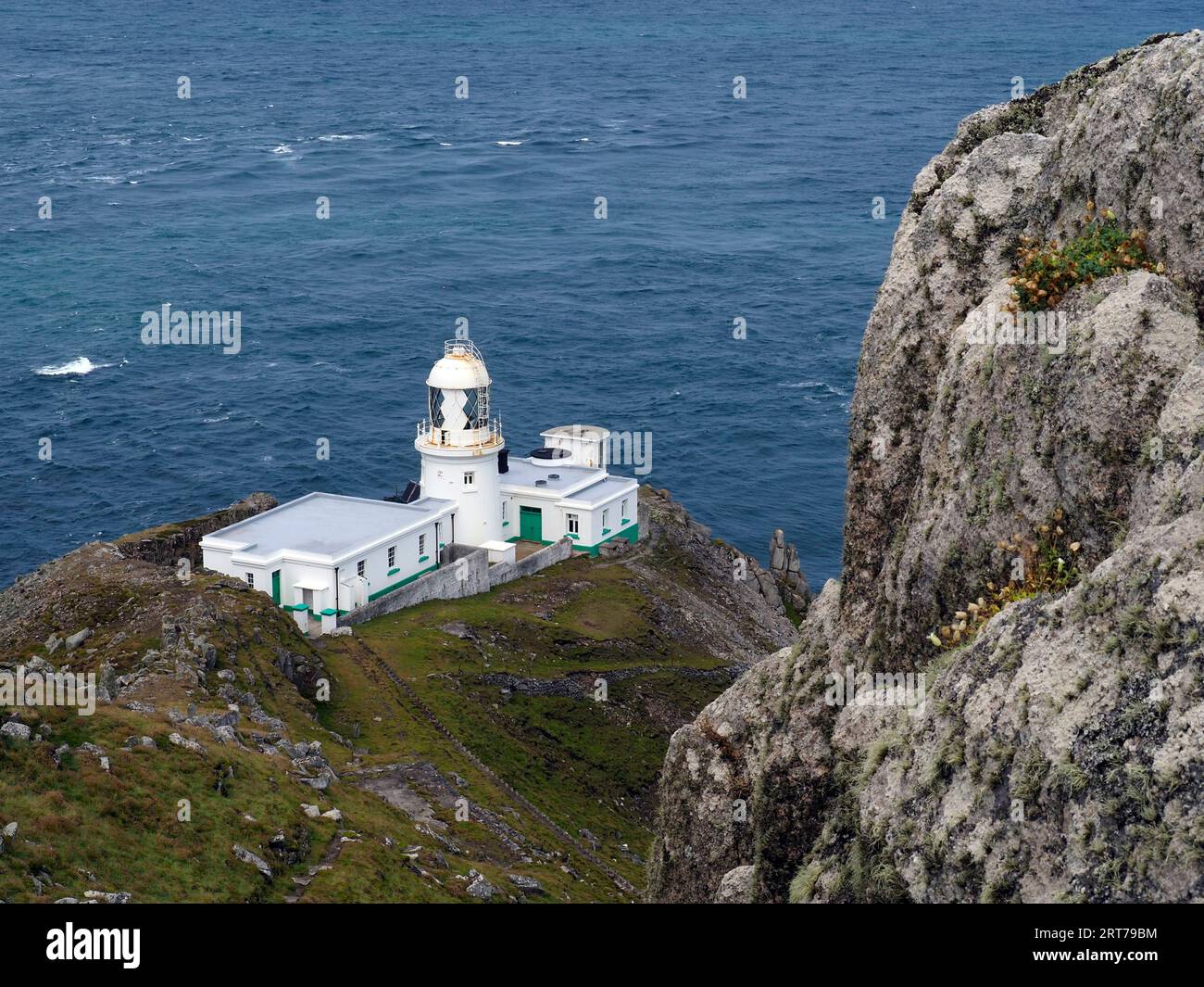 North lighthouse, Lundy island, Devon, England Stock Photo - Alamy