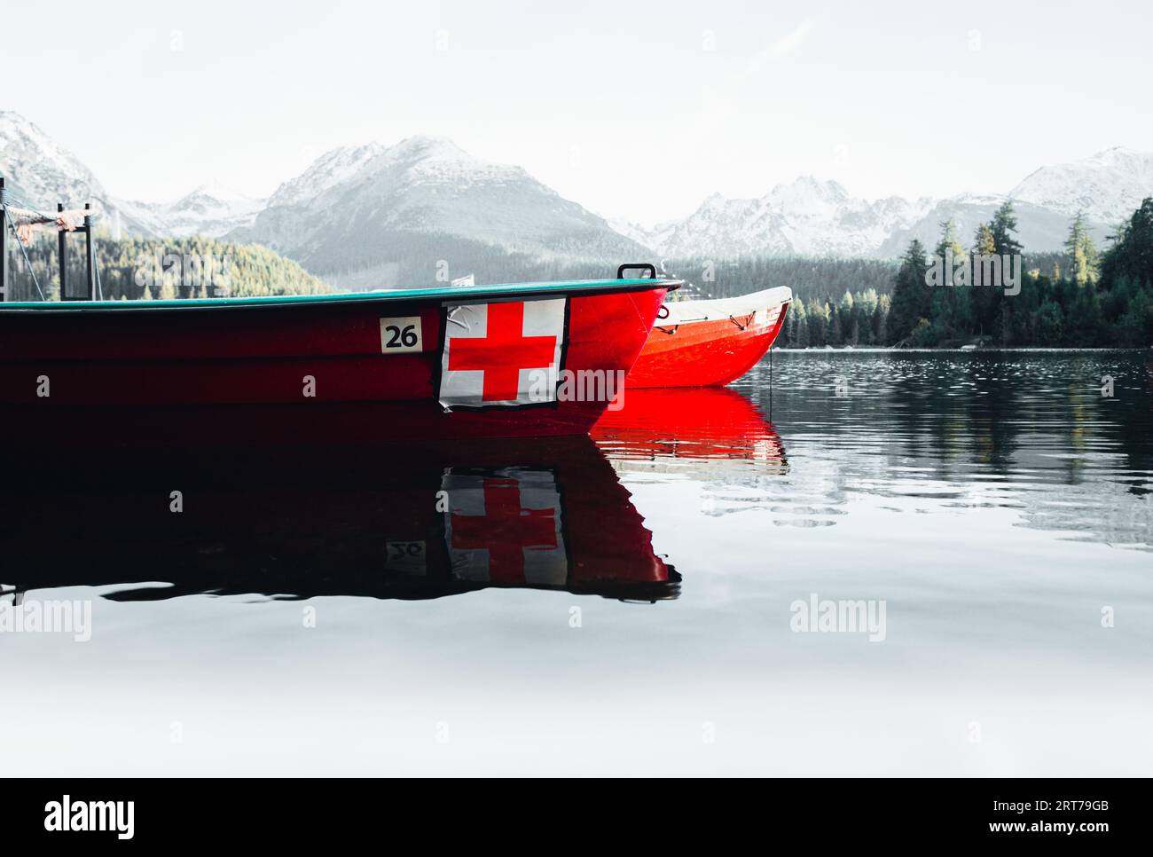Red cross boat hi-res stock photography and images - Alamy