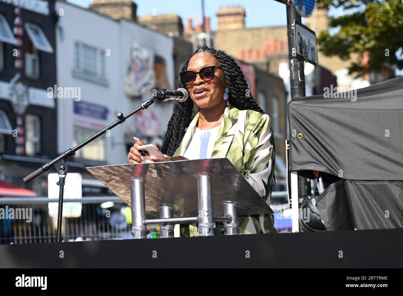 Camden Town, London, UK. 9th Sep, 2023. Speaker Angel Greaves ...