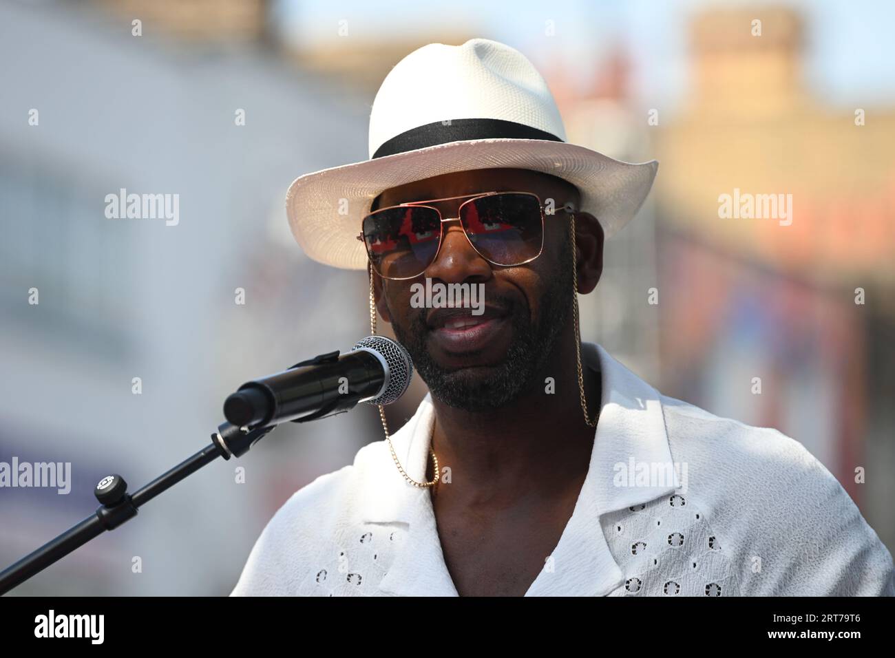 Camden Town, London, UK. 9th Sep, 2023. Speaker DJ Spoony at Shalamar ...
