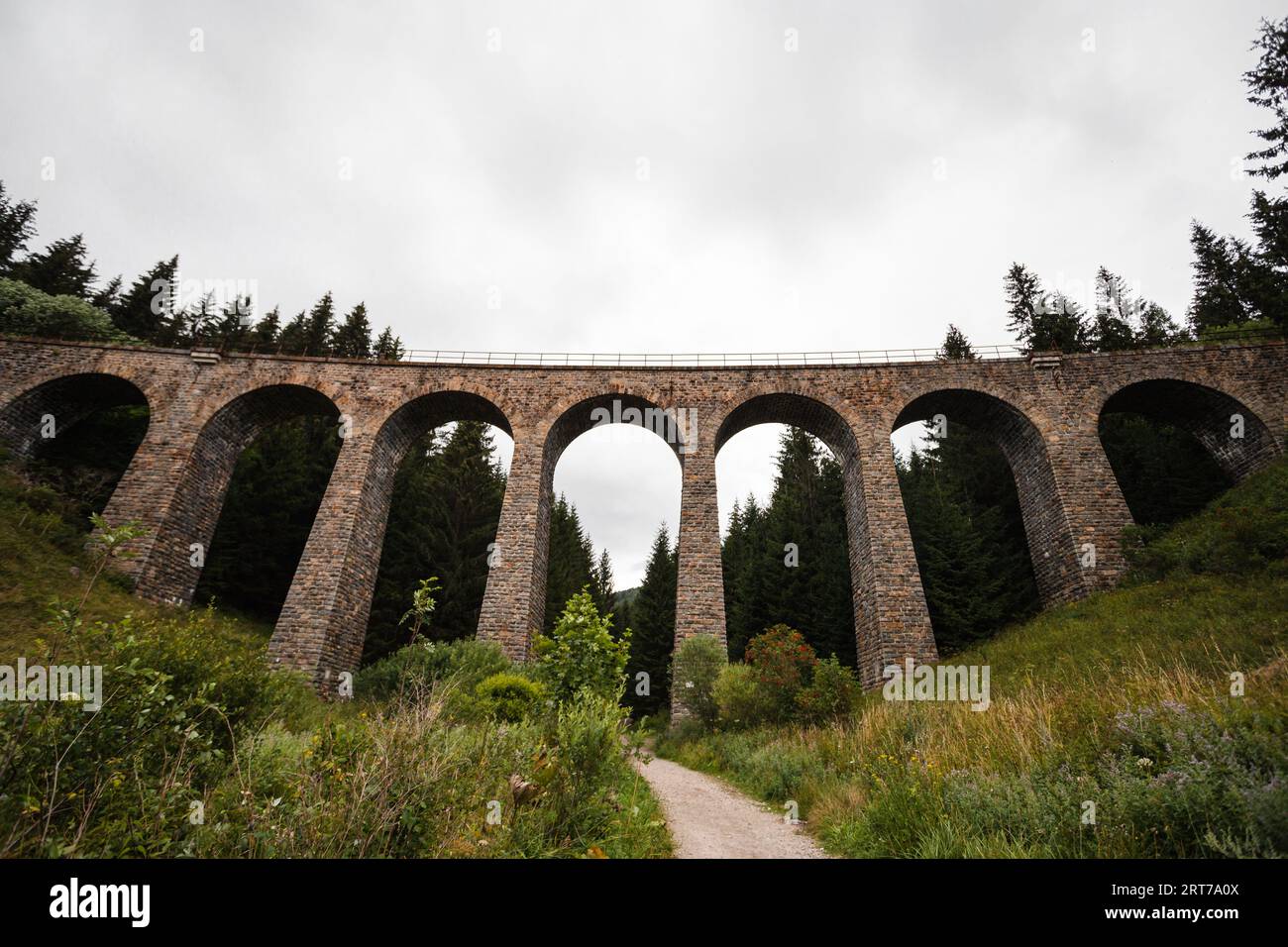 Landscape photo of majestic viaduct in the forest - Telgart, Slovakia ...