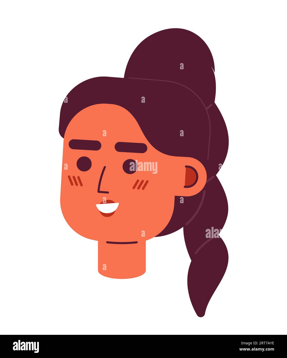 Semi profile face Stock Vector Images - Alamy