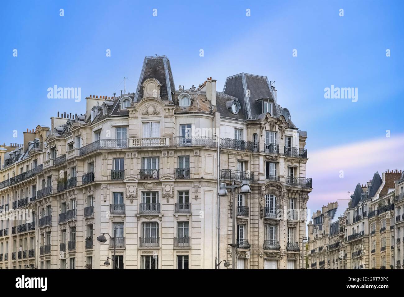 Paris, ancient building rue de Lyon, typical facades and windows Stock ...