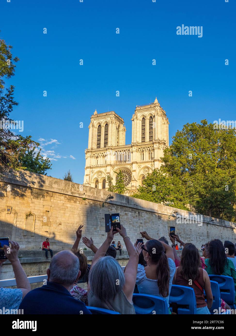 Tourist River Cruse, Photographing, Notre-Dame, Gothic, Rebuilding ...