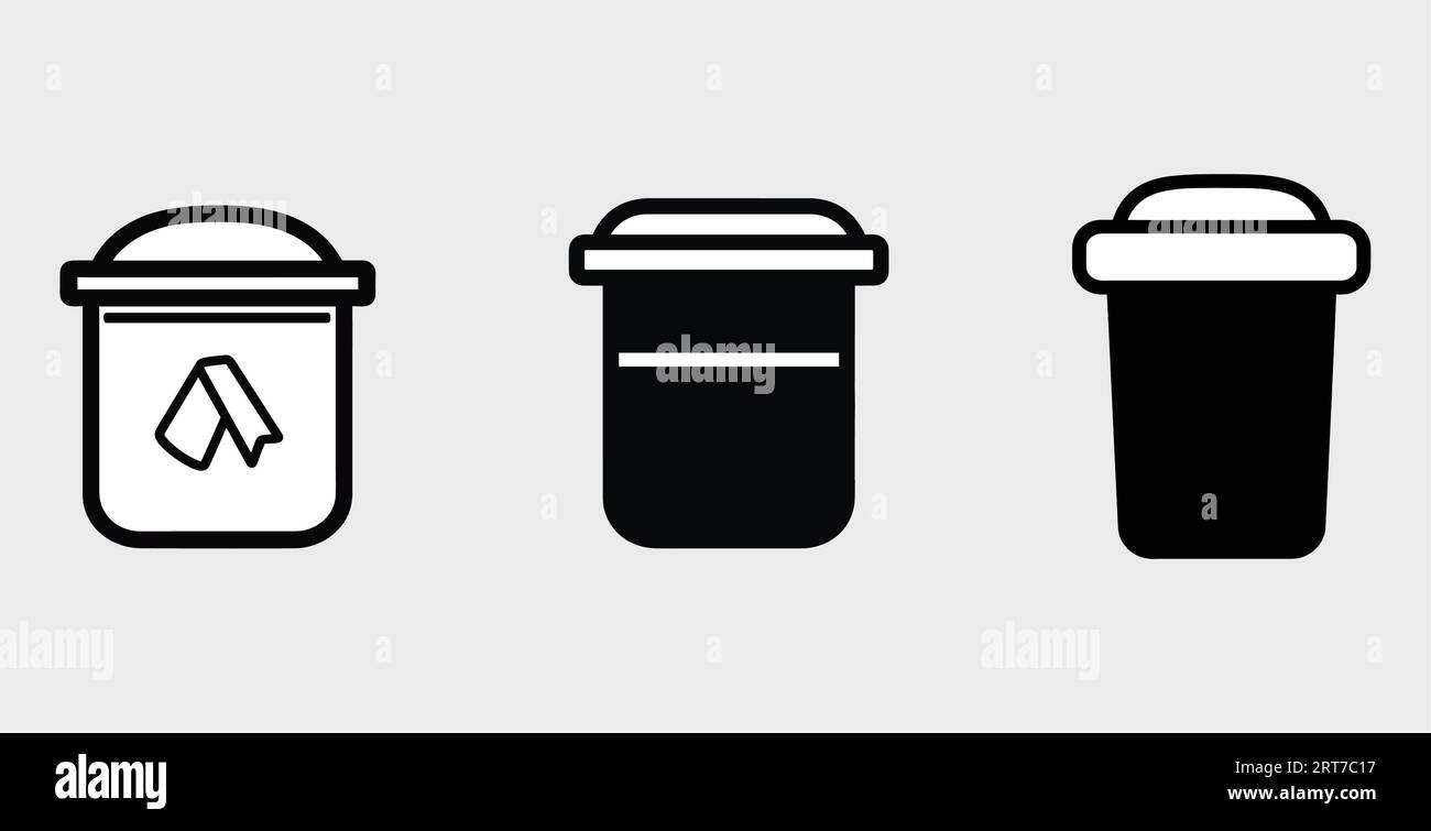 Trash can icon. Vector garbage symbol Stock Vector Image & Art - Alamy