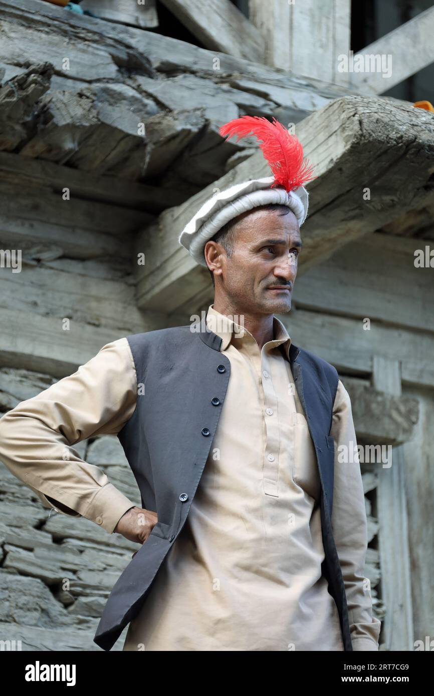 Kalash man at Balanguru village in the Rumbur Valley Stock Photo - Alamy