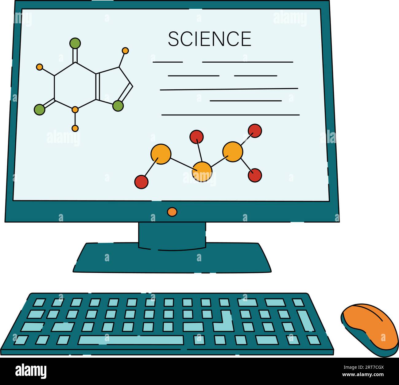 Laboratory computer for research of natural sciences, biology ...
