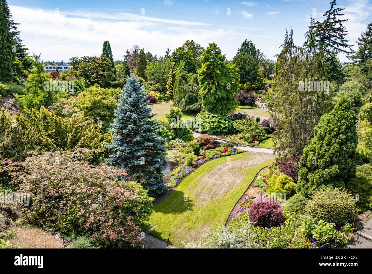 The Quarry Garden and Arboretum were created in former basalt quarries ...