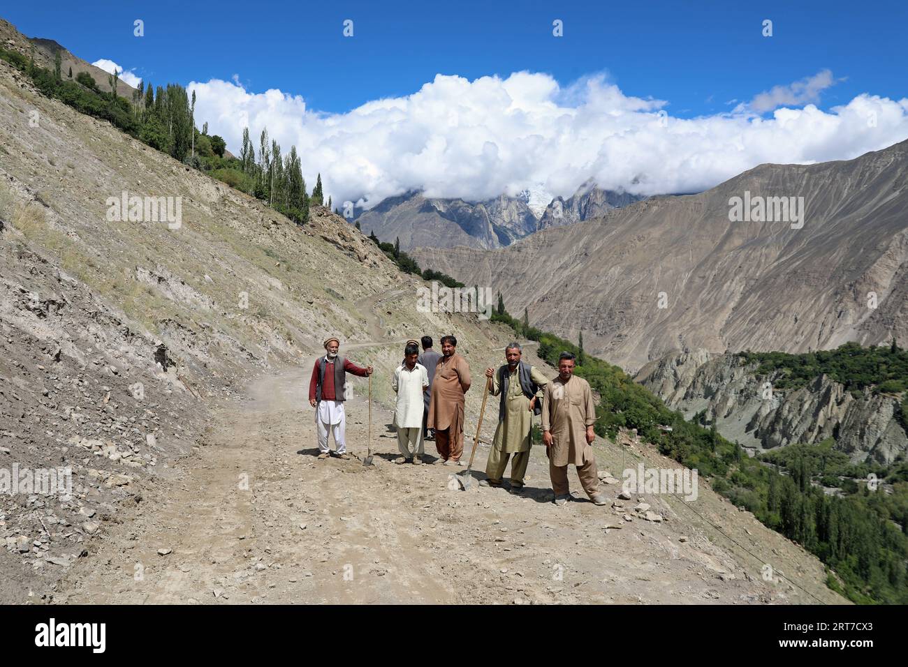Village men in the Hunza Valley Stock Photo - Alamy