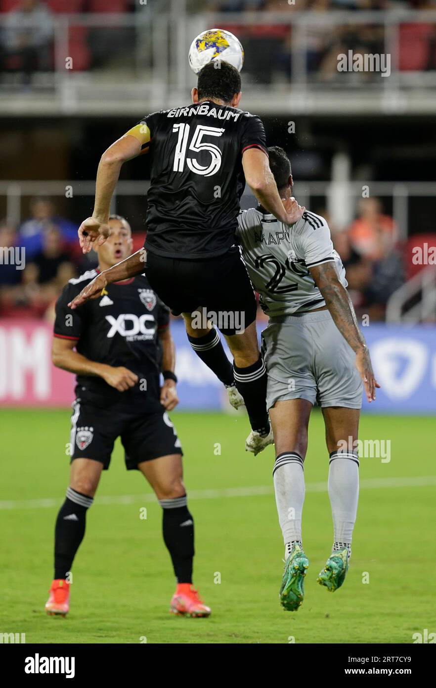 September 9, 2023: D.C. United Defender (15) Steve Birnbaum heads the ...