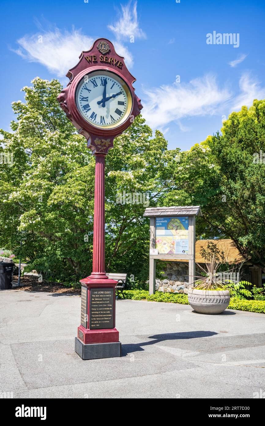 The Lions Clock was a gift of Vancouver Mandarin Lions Club and South ...