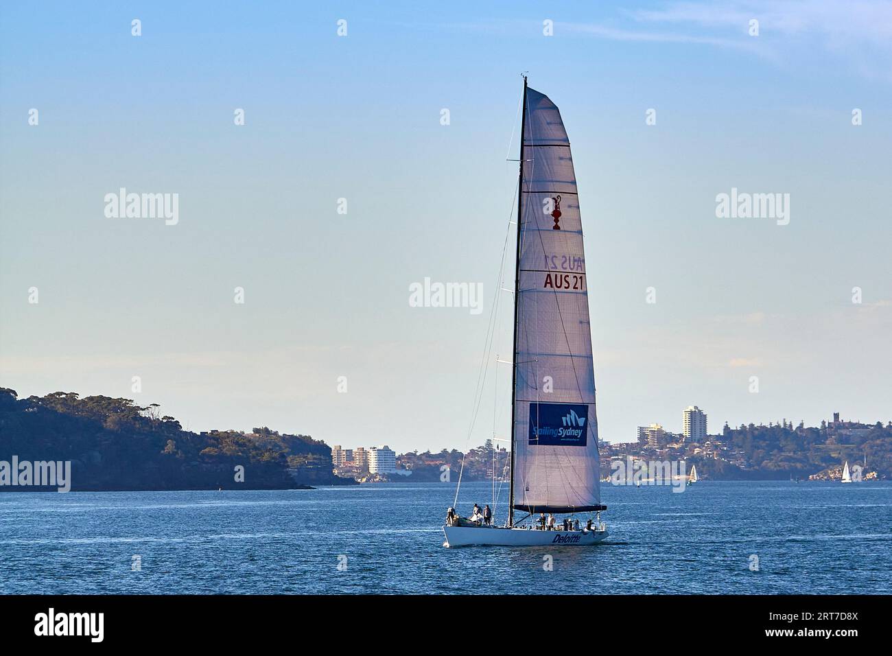 The Australian America's Cup Class Sailing Yacht AUS 21, Sailing in ...