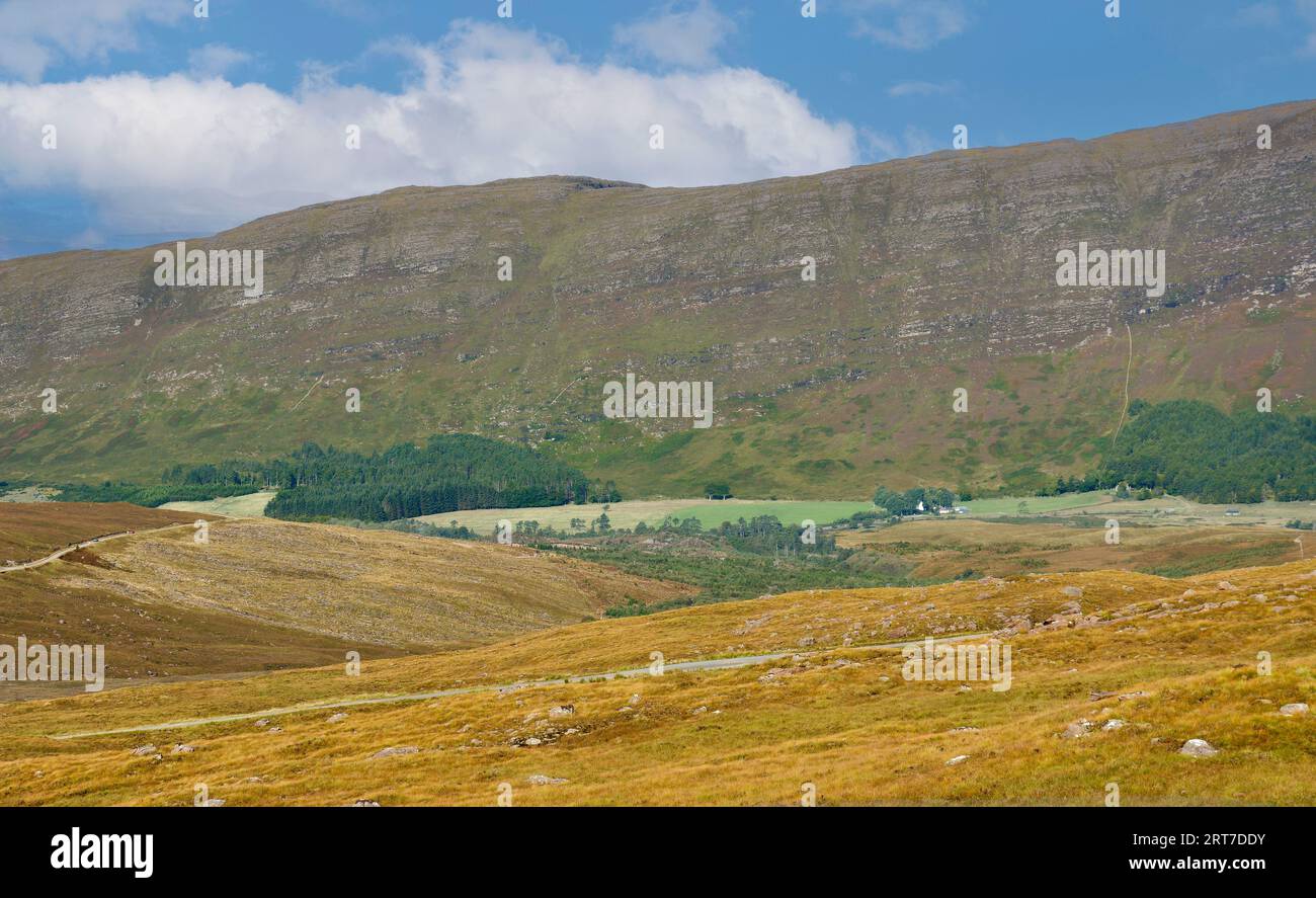 Applecross Bealach na Ba the road descending towards Applecross Stock ...