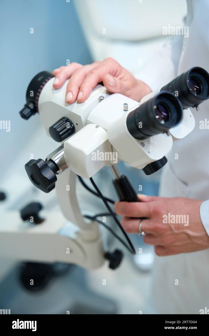 Gynecologist at the workplace in a gynecological office Stock Photo - Alamy