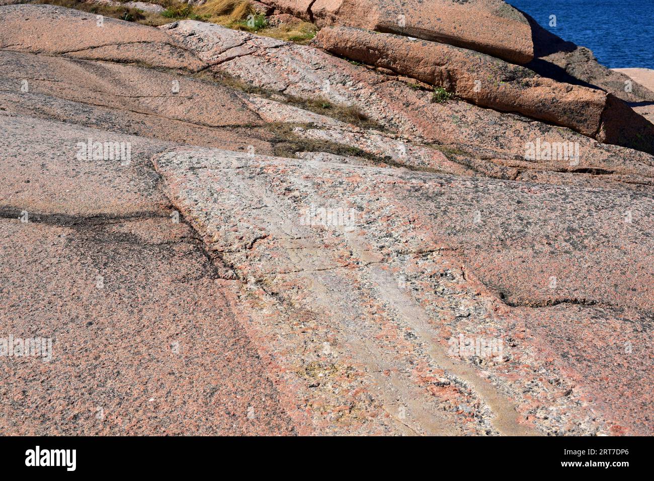 Fault type strike-slip on granite rock. This photo was taken in ...