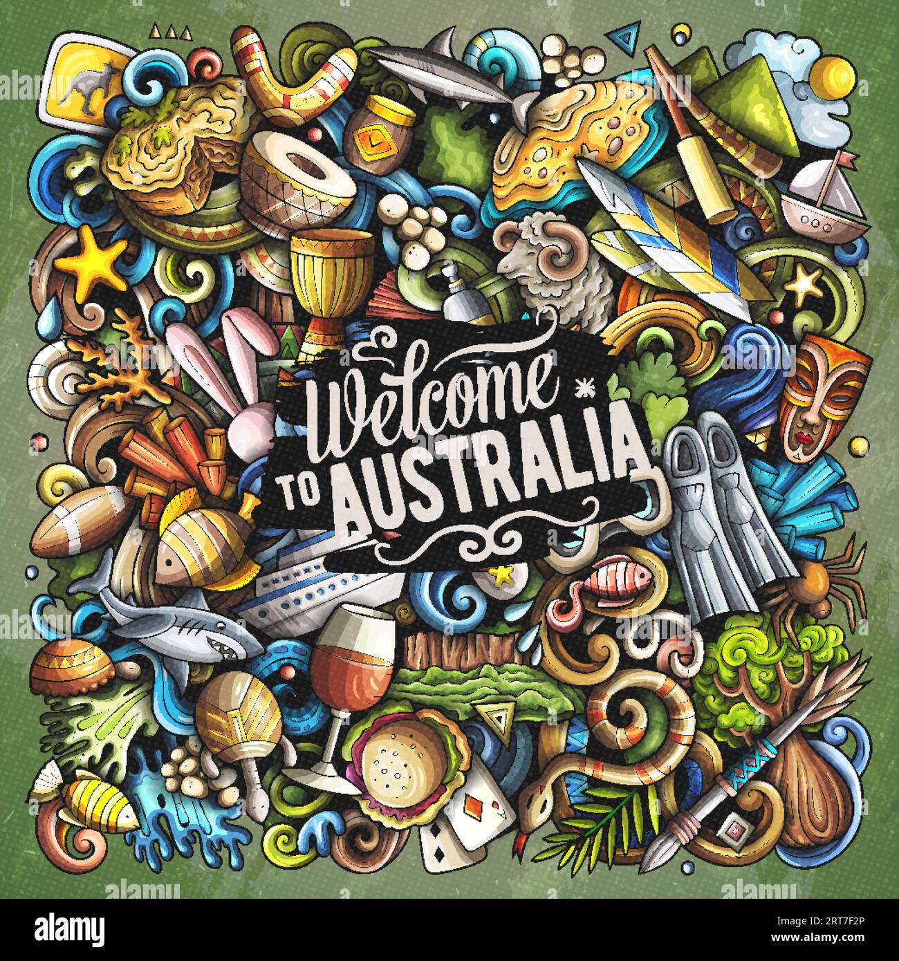 Kangaroo beach cartoon hi-res stock photography and images - Alamy