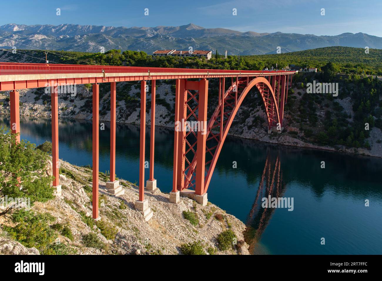 Maslenica bridge deck arch hi-res stock photography and images - Alamy