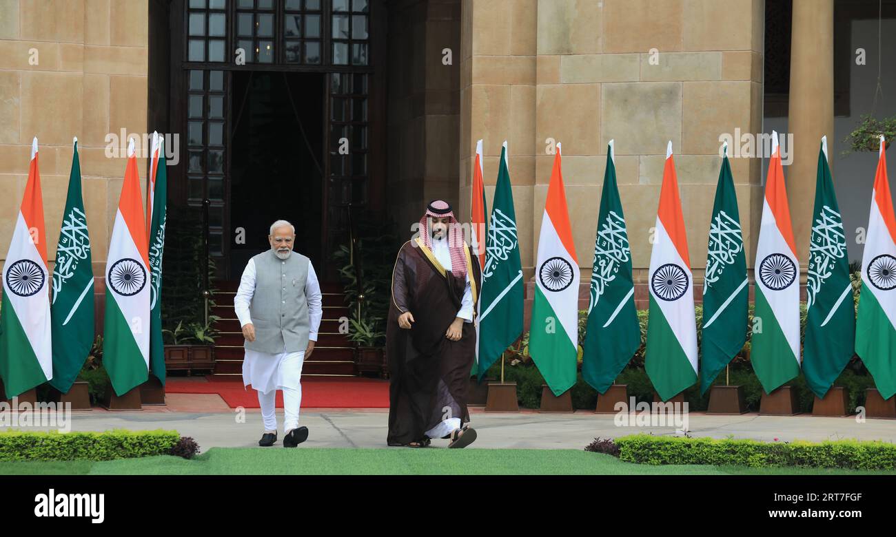 New Delhi, India. 11th Sep, 2023. Indian Prime Minister Narendra Modi ...