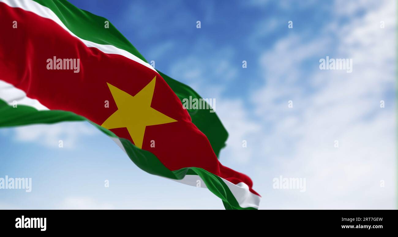 Waving surinamese flag hi-res stock photography and images - Alamy