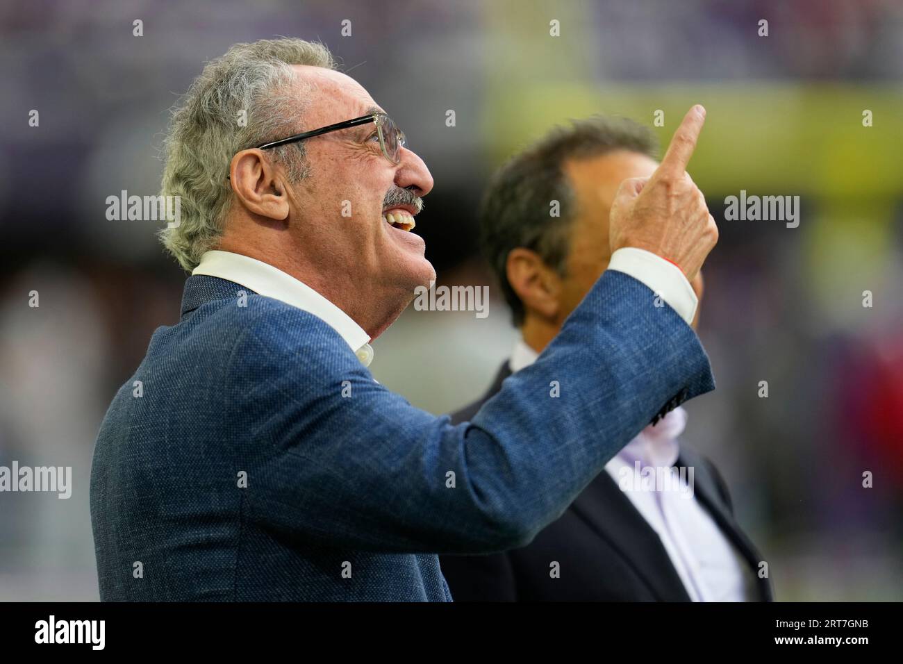 Minnesota Vikings owner Zygi Wilf stands on the field before an NFL ...
