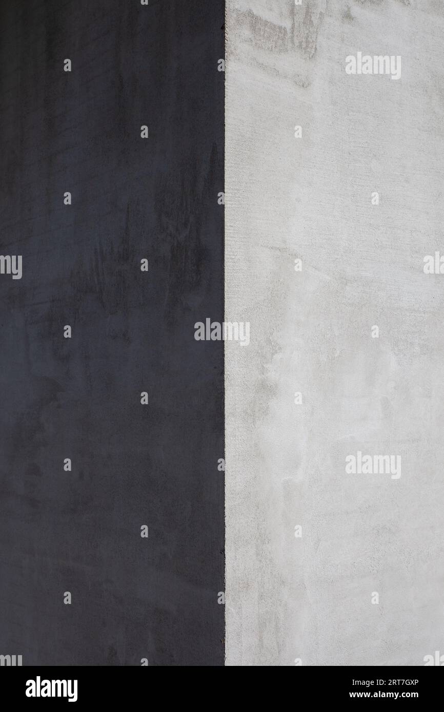 Gray wall corner, abstract background with shadow and light Stock Photo ...