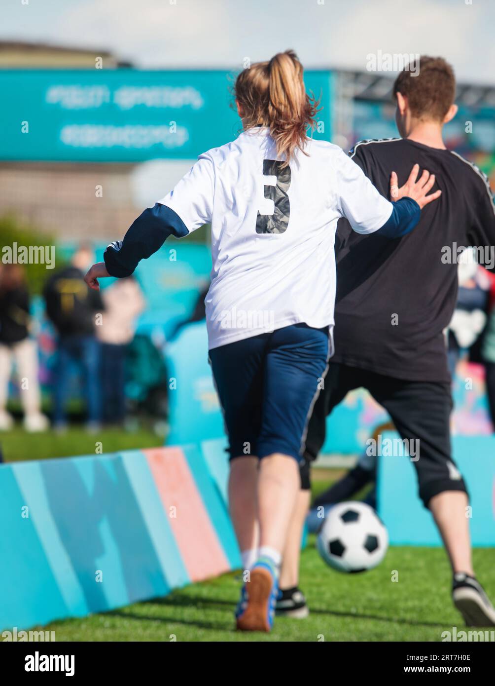 Female footbal school hi-res stock photography and images - Alamy