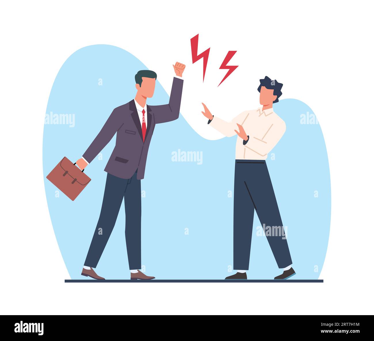 Man yelling office Stock Vector Images - Alamy