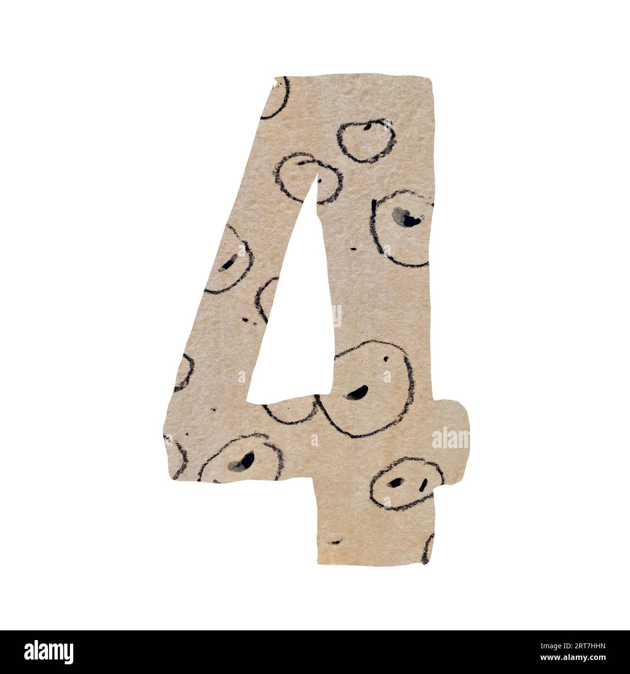 Number four hand hi-res stock photography and images - Alamy