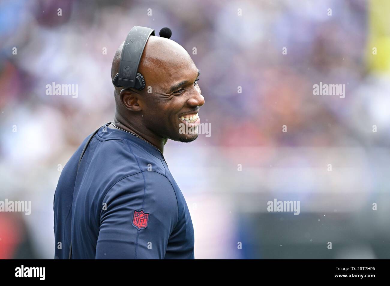 Houston Texans head coach DeMeco Ryans looks on from the sideline during an NFL football game ...